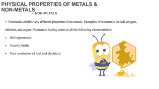 203 METALS^J NON-METALS AND METALLOIDS PPT.pptx | Chemistry | Science