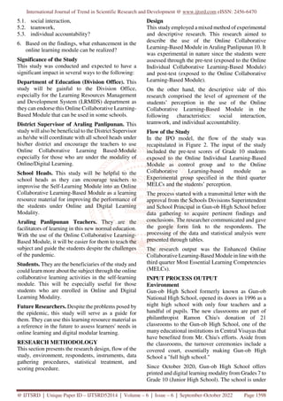 Online Collaborative Learning Based Module for Araling Panlipunan 10 | PDF