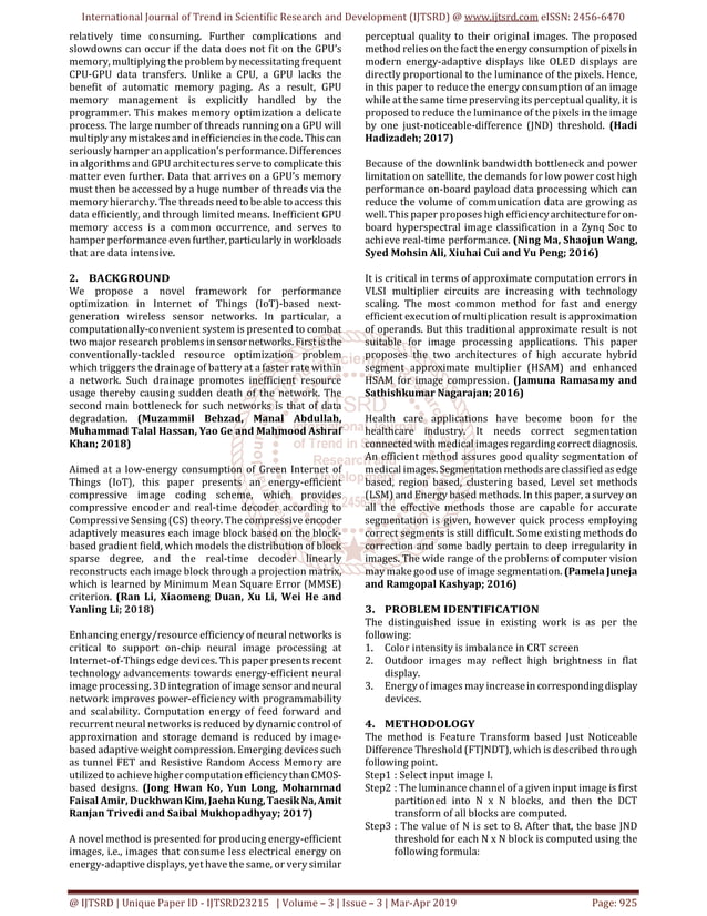 Study of Energy Efficient Images with Just Noticeable Difference Threshold Based on Feature ...