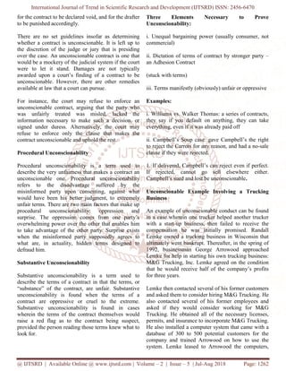 Unconscionable Contract | PDF