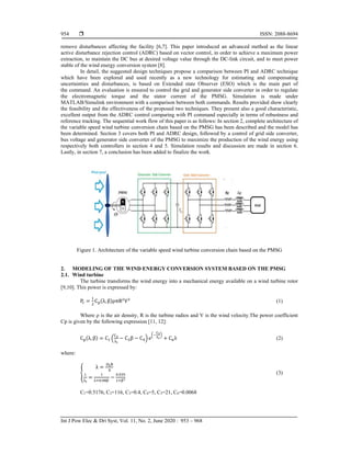 Control of PMSG based variable speed wind energy conversion system connected to the grid with PI ...