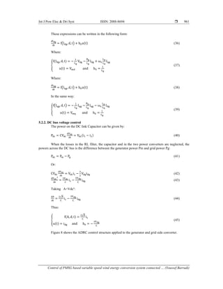 Control of PMSG based variable speed wind energy conversion system connected to the grid with PI ...