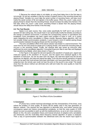 Research on VoIP Acoustic Echo Cancelation Algorithm Based on Speex | PDF | Digital Audio ...