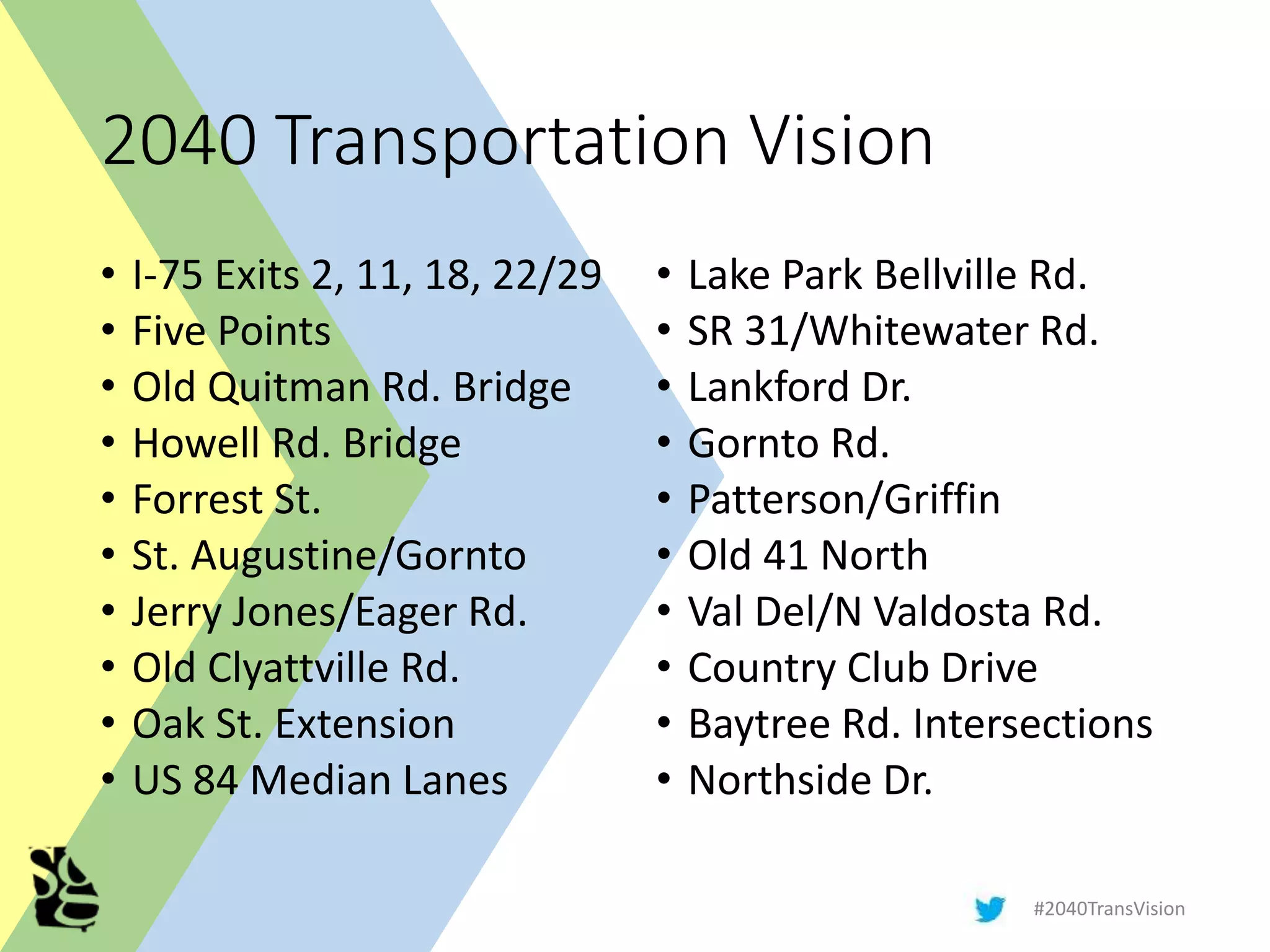 2040 Transportation Vision Plan Highlights | PPTX
