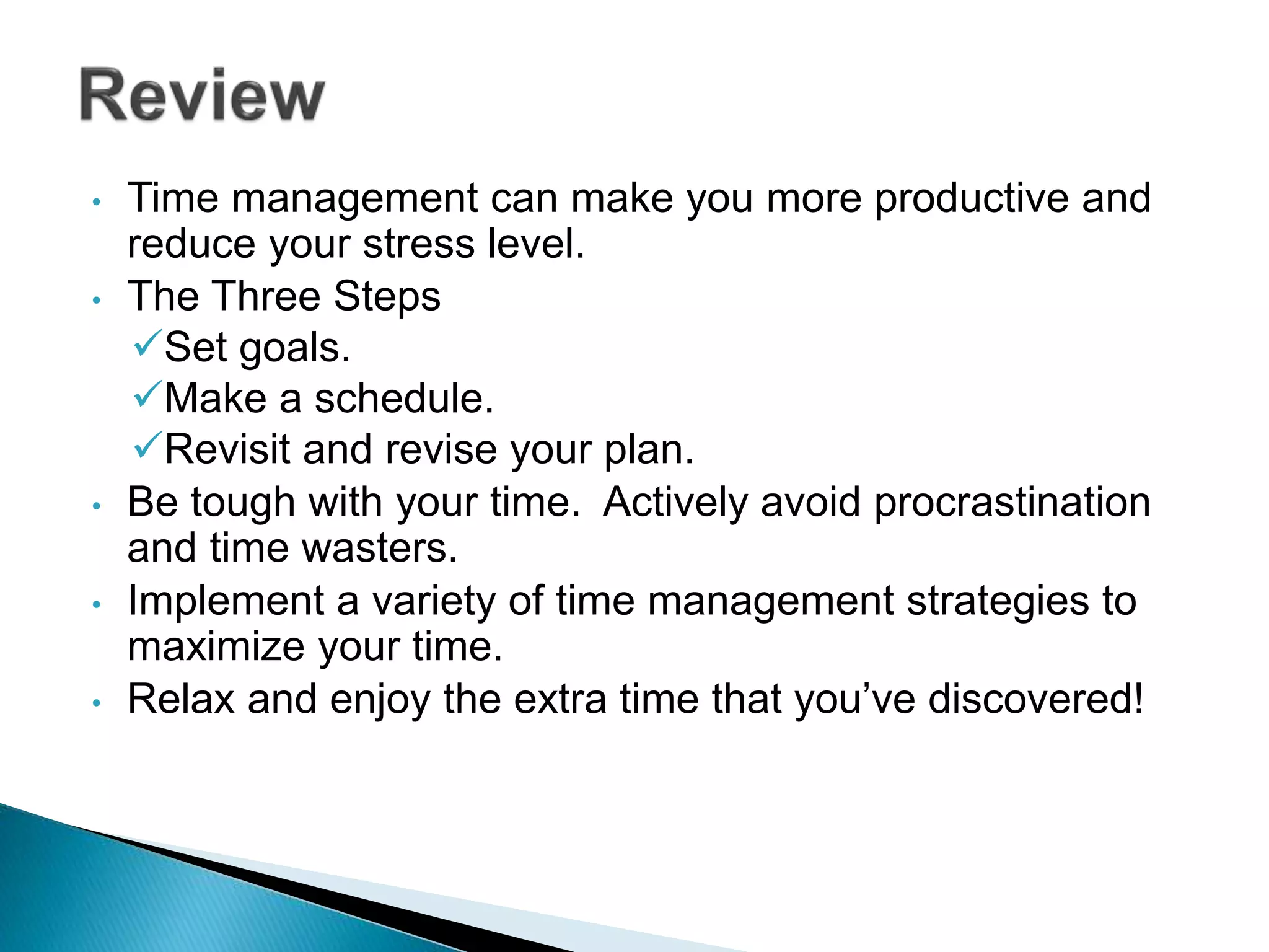 Importance of Time Management | PPTX