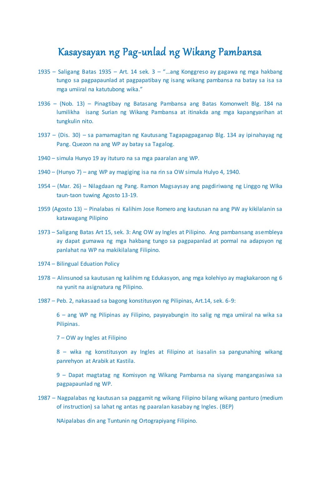 204109401-Timeline-Ng-Kasaysayan-Ng-Wikang-Pambansa.docx