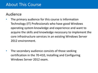 WIndows Server 2012 | PPT