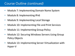 Installing and Configuring Windows Server® 2012 | PPTX