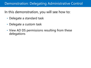 Windows Server 2012 Managing Active Directory Domain | PPTX