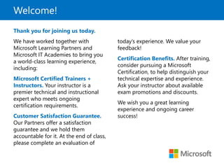 Microsoft Offical Course 20410C_00 | PPTX