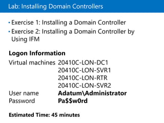 Microsoft Offical Course 20410C_02 | PPTX