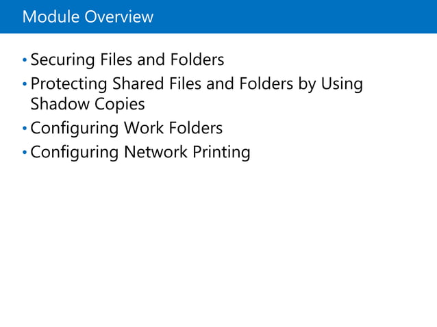 Microsoft Offical Course 20410C_10 | PPT