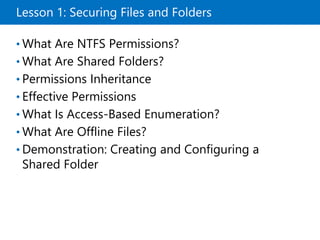 Microsoft Offical Course 20410C_10 | PPT