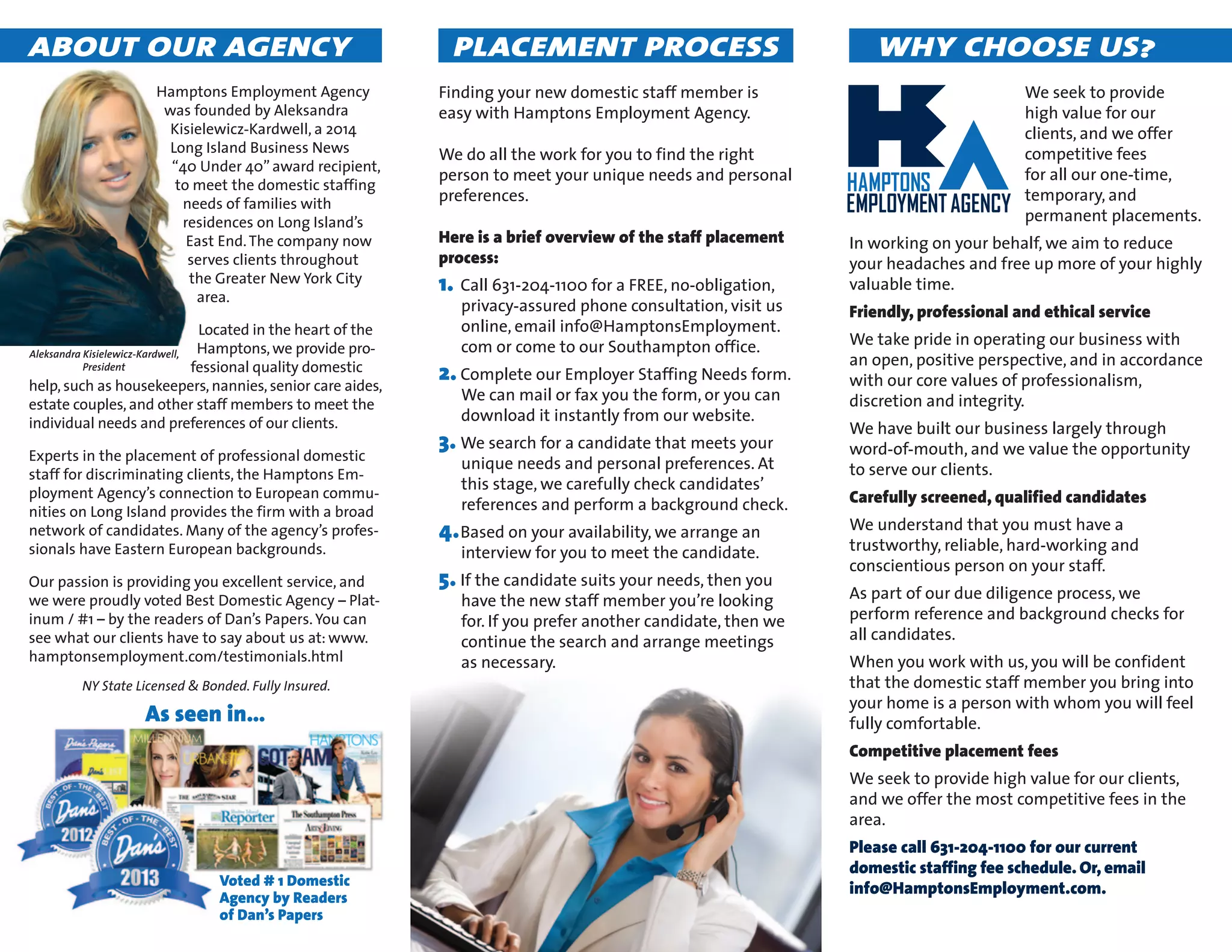 Hamptons Employment Agency brochure | PDF
