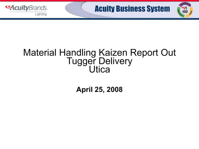 20425 Utica Tugger | PPT | Logistics | Business