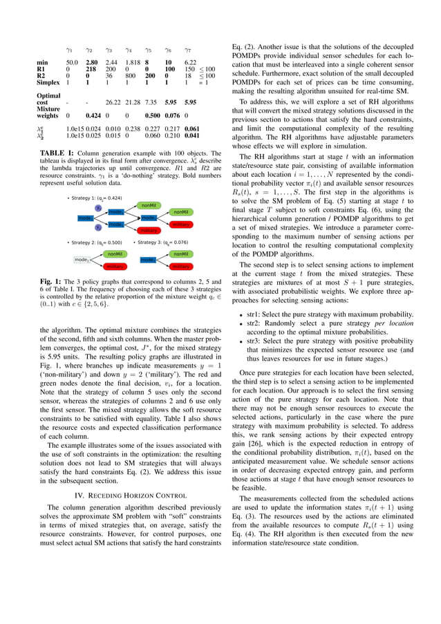Receding Horizon Stochastic Control Algorithms for Sensor Management ACC 2010 | PDF | Internet ...