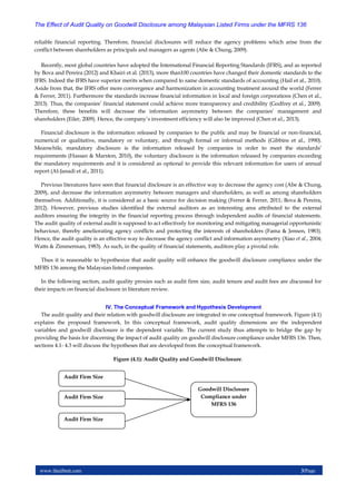 The Effect of Audit Quality on Goodwill Disclosure among Malaysian Listed Firms under the MFRS ...