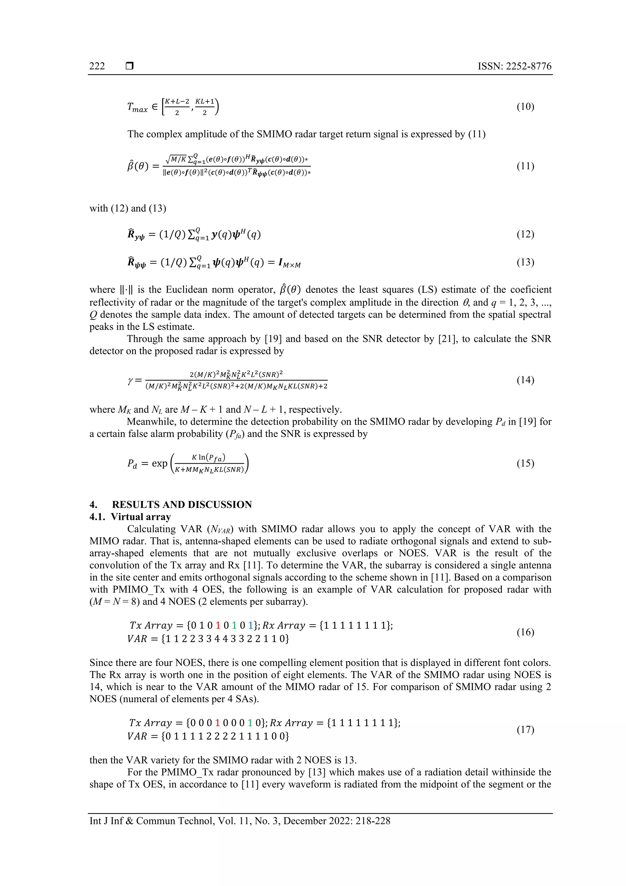 Subarrays Of Phased Array Antennas For Multiple Input Multiple Output Radar Applications Pdf