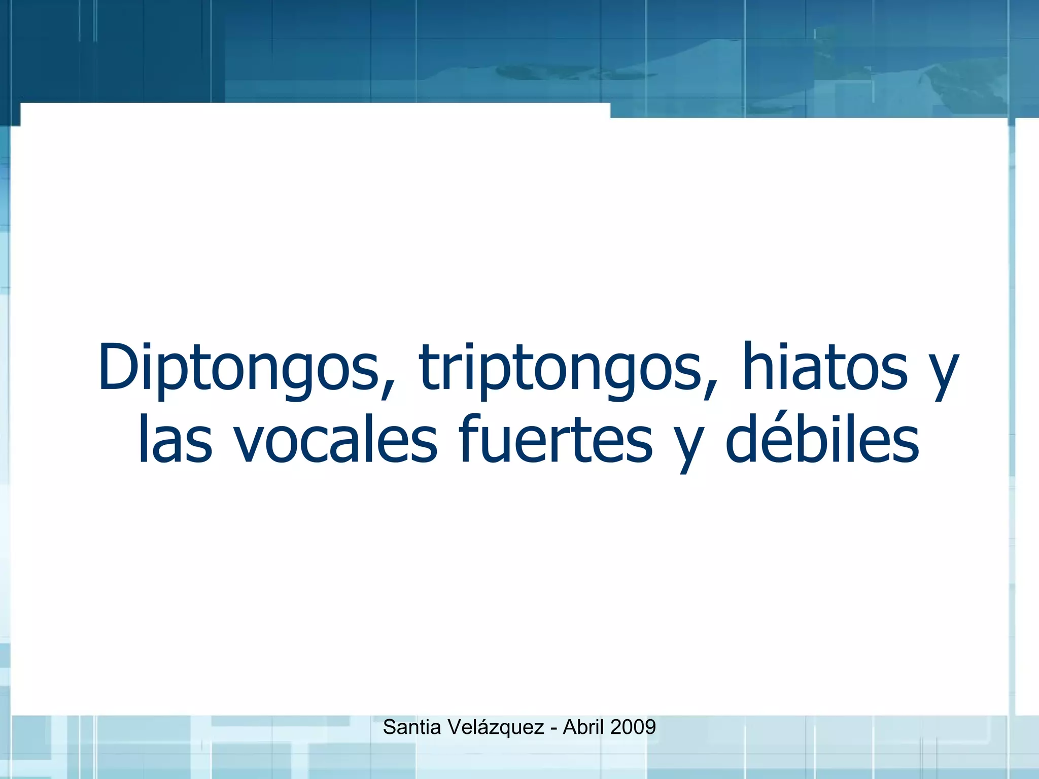 Las sílabas y las vocales | PPT