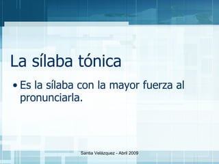 Las sílabas y las vocales | PPT