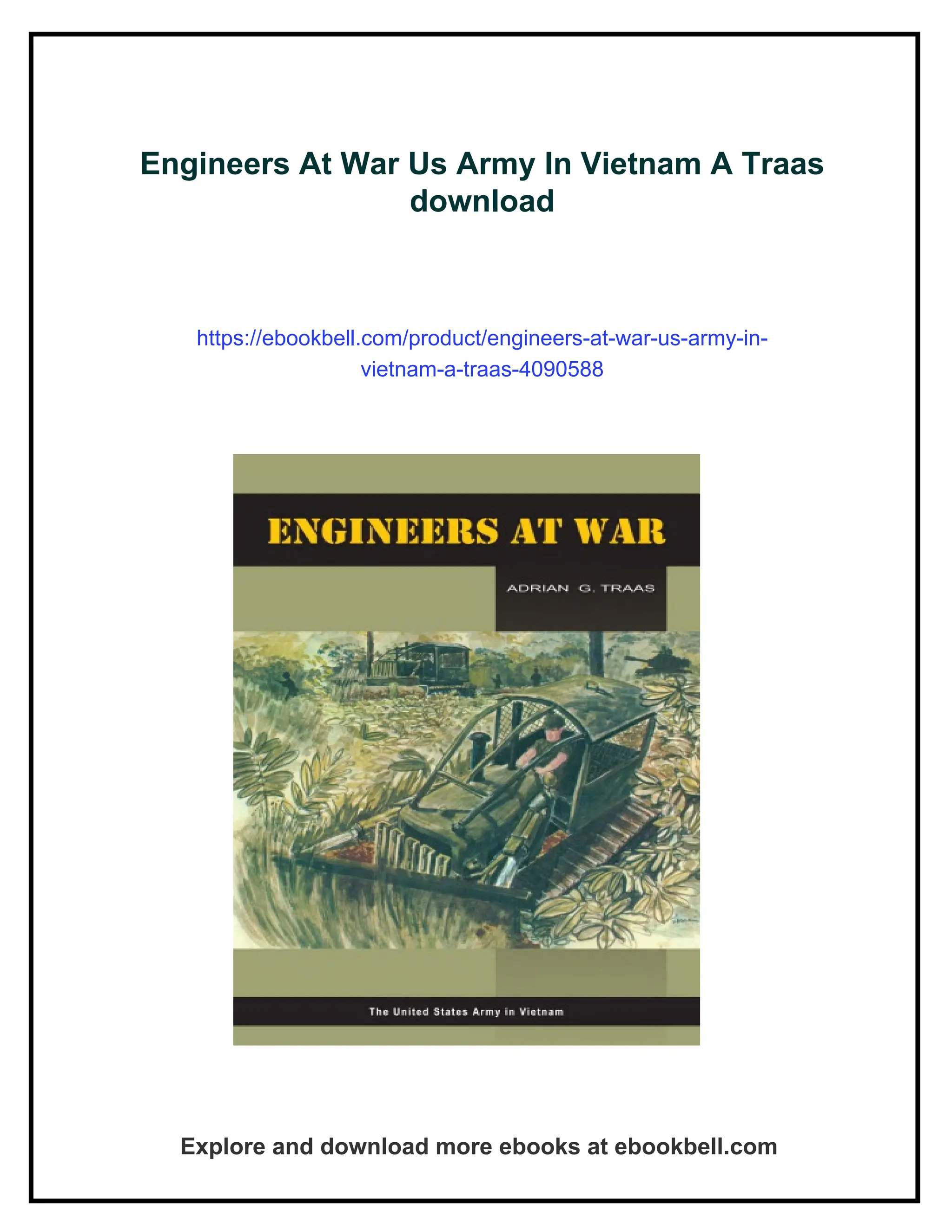 Engineers At War Us Army In Vietnam A Traas | PDF