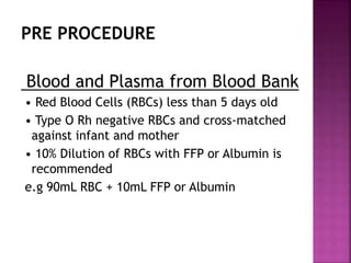 Exchange-Transfusion.ppt for nursing students | PPT