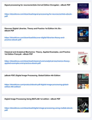 (Original PDF) Applied Digital Signal Processing Theory and Practice | PDF