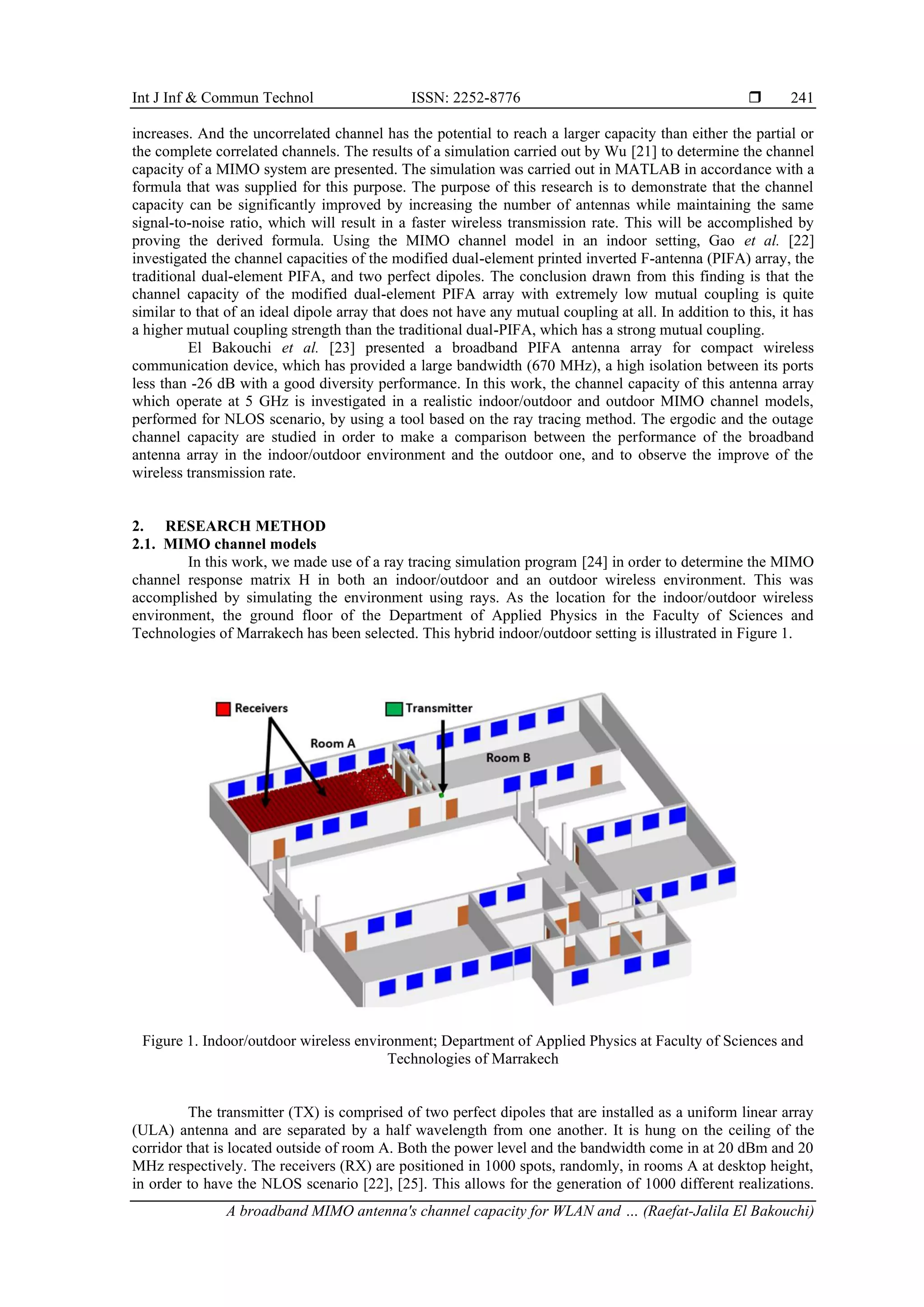 A broadband MIMO antenna's channel capacity for WLAN and WiMAX applications | PDF