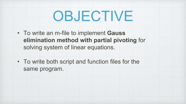 Gauss Elimination (With Partial Pivot) | PPTX | Programming Languages ...