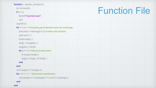Gauss Elimination (With Partial Pivot) | PPTX | Programming Languages | Computing