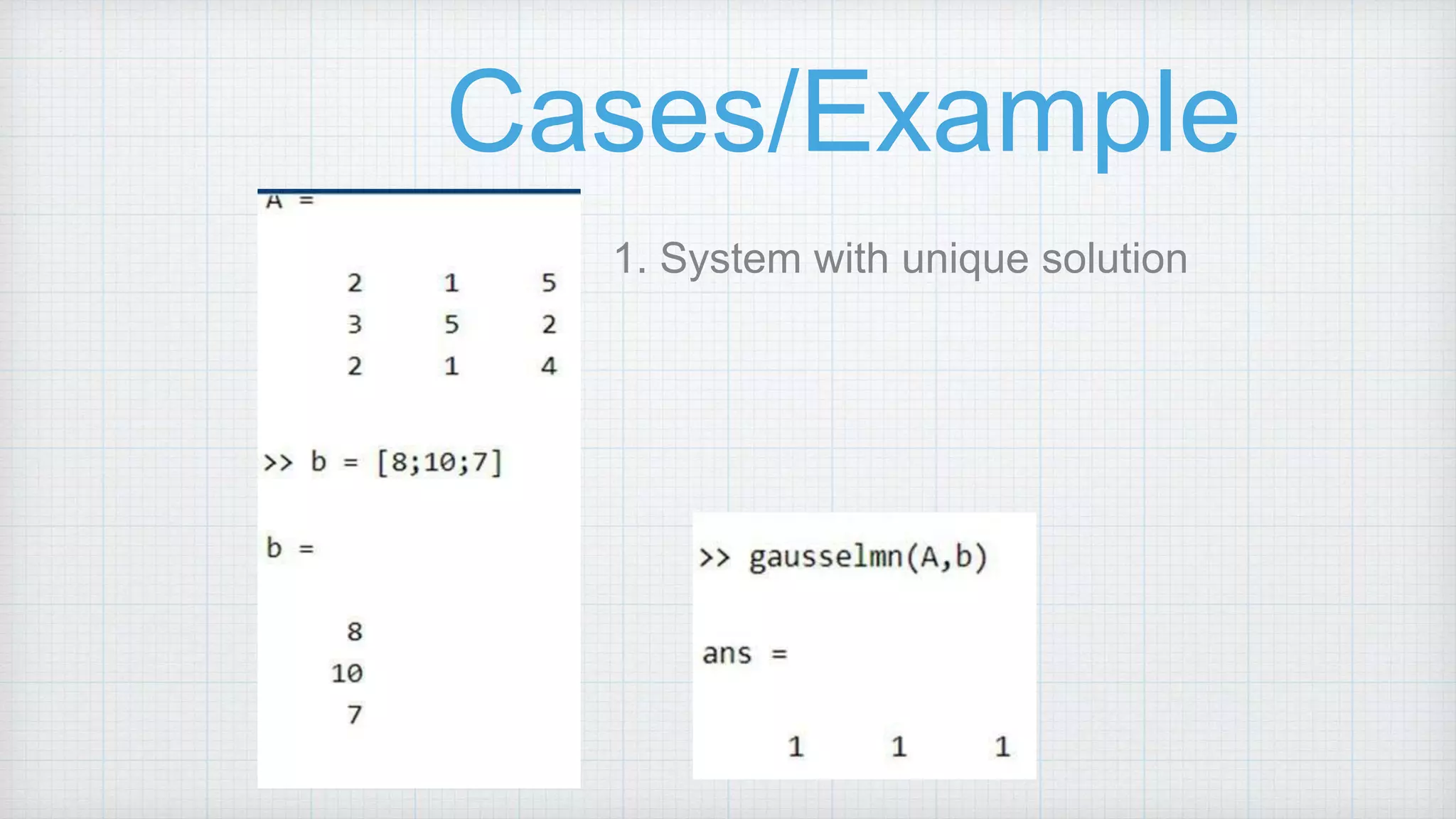 Gauss Elimination (without pivot).pptx | Programming Languages | Computing