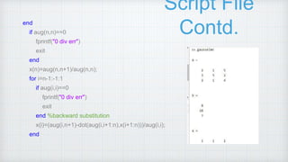 Gauss Elimination (without pivot).pptx | Programming Languages | Computing