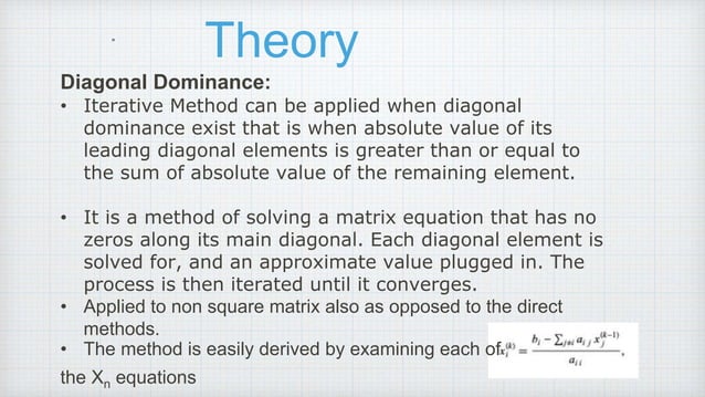 MATLAB Codes for Jacobi method | PPT