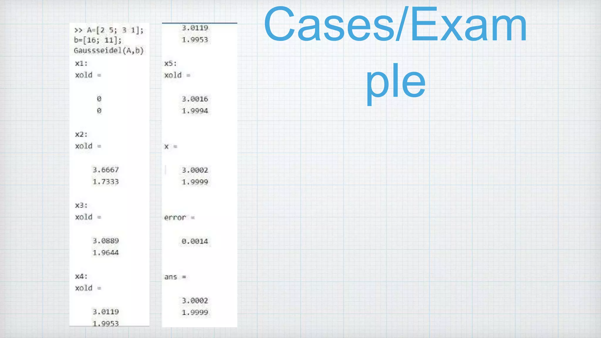 MARLAB codes for Gauss Seidel | PPTX