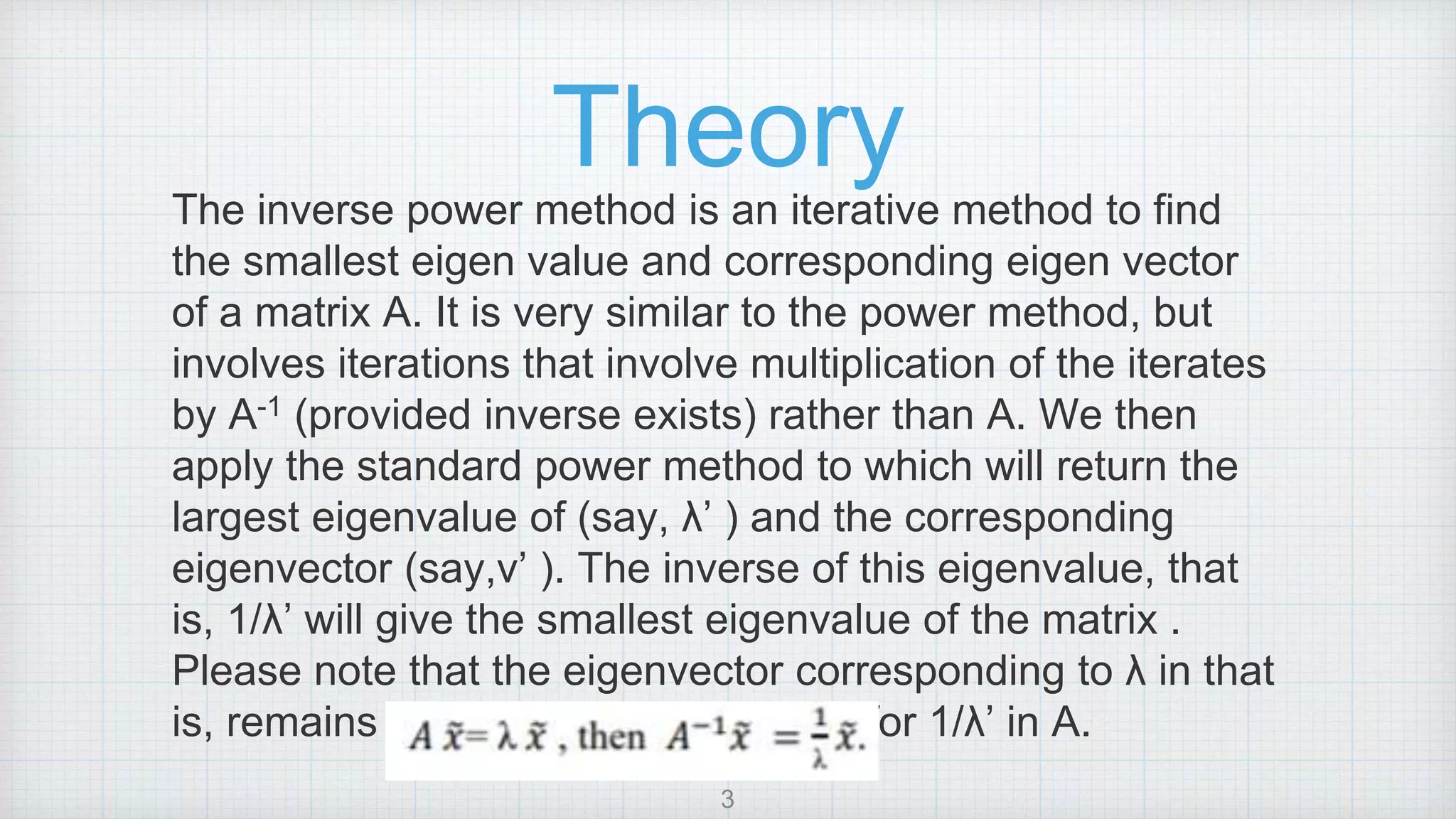 Inverse Power Method | PPTX