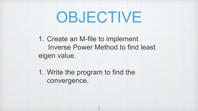 Inverse Power Method | PPTX | Physics | Science