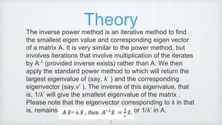 Inverse Power Method | PPTX