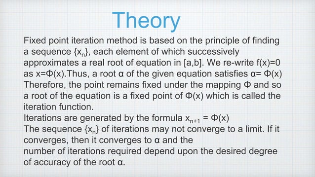 Fixed Point Interation | PPTX | Physics | Science