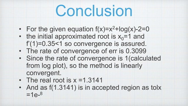 Fixed Point Interation | PPTX | Physics | Science