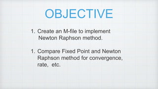 Newton's Raphson method | PPT