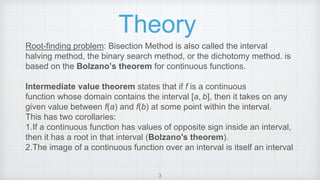 Bisection Method | PPTX | Science