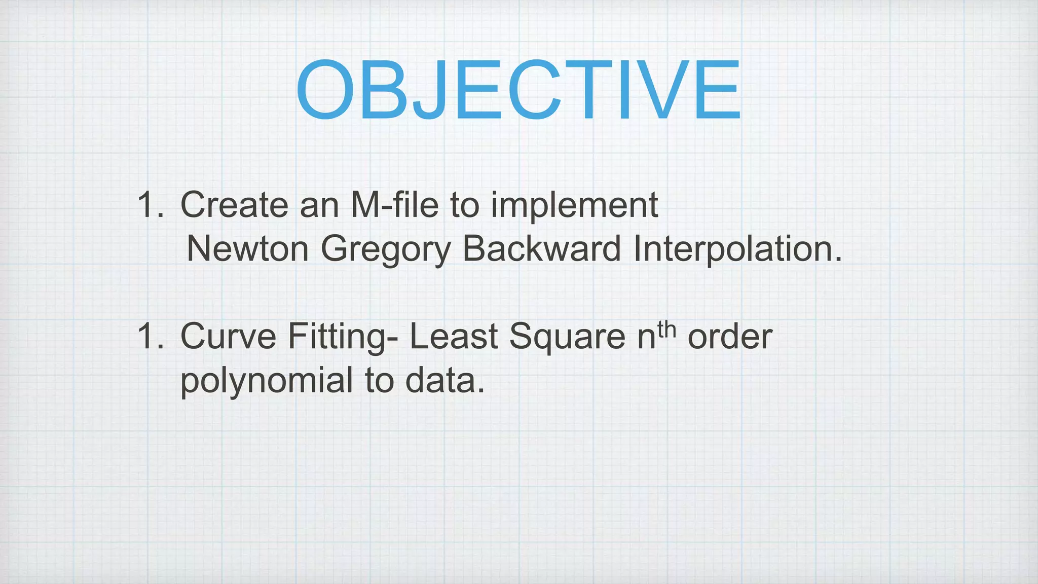 Newton Backward Interpolation | PPTX