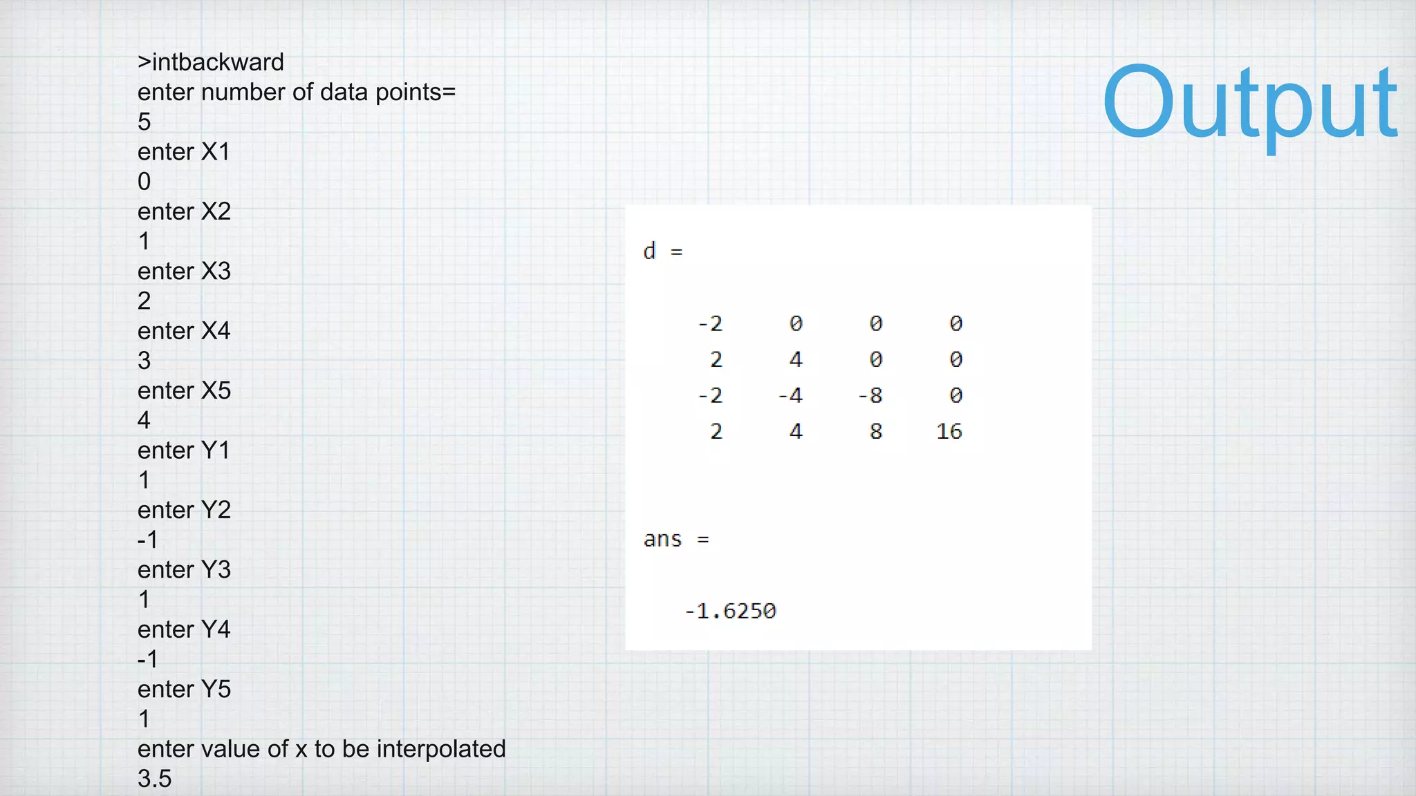 Newton Backward Interpolation | PPTX