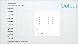 Newton Backward Interpolation | PPTX