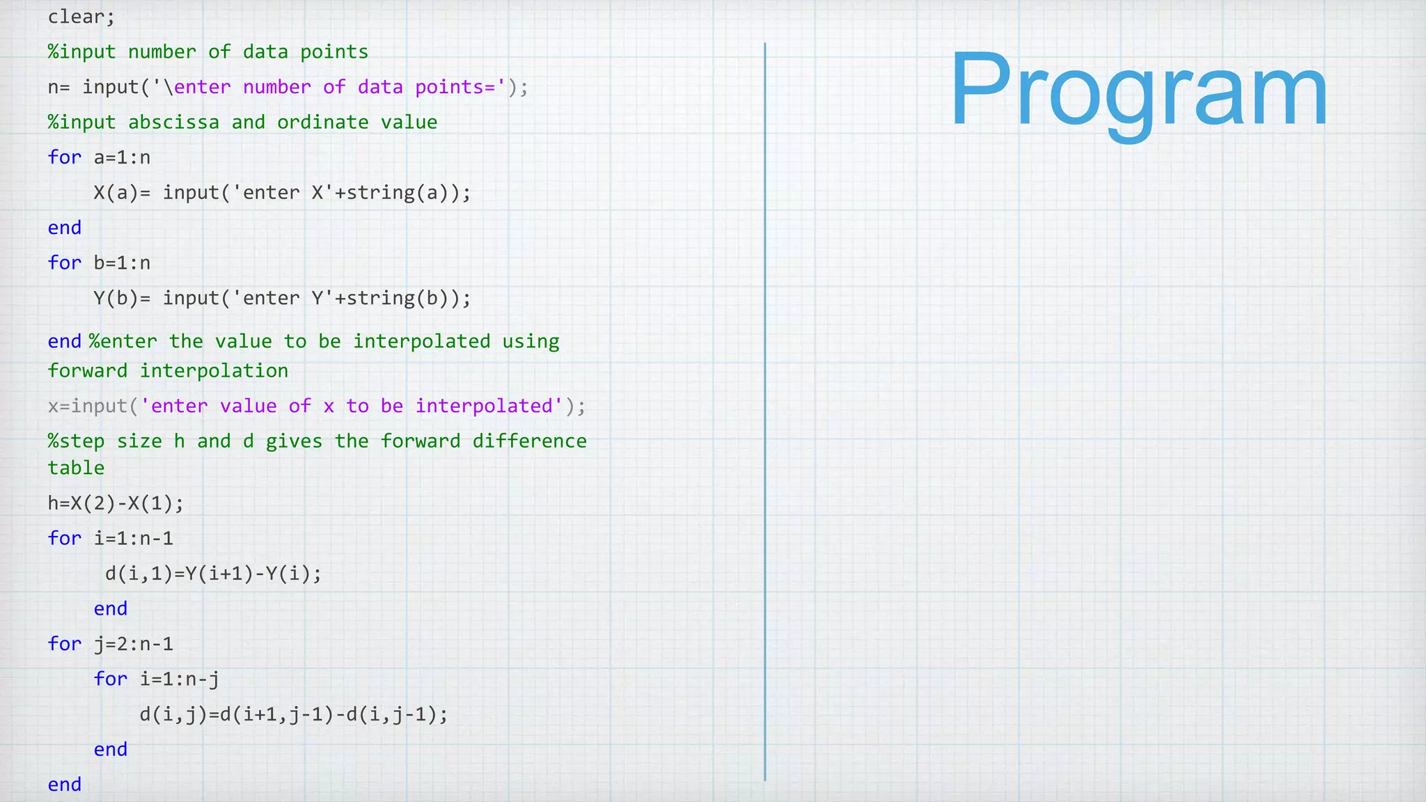 Newton Forward Interpolation | PPTX