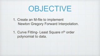 Newton Forward Interpolation | PPTX
