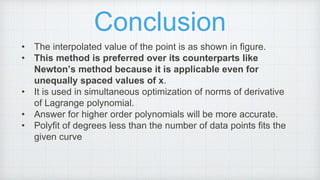 Lagrange Interpolation | PPTX