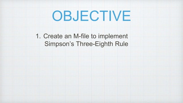 Simpson's Three-Eighth Method | PPTX | Technology & Computing