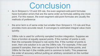 Simpson's Three-Eighth Method | PPTX
