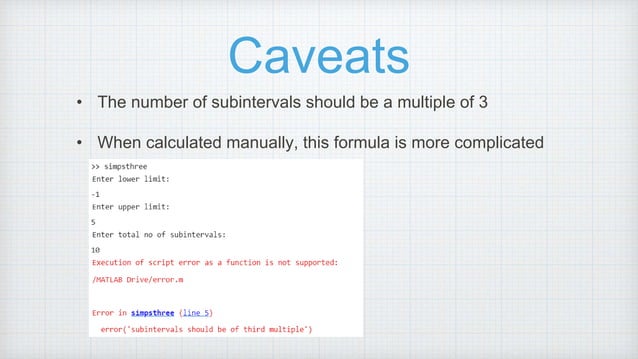 Simpson's Three-Eighth Method | PPTX | Technology & Computing